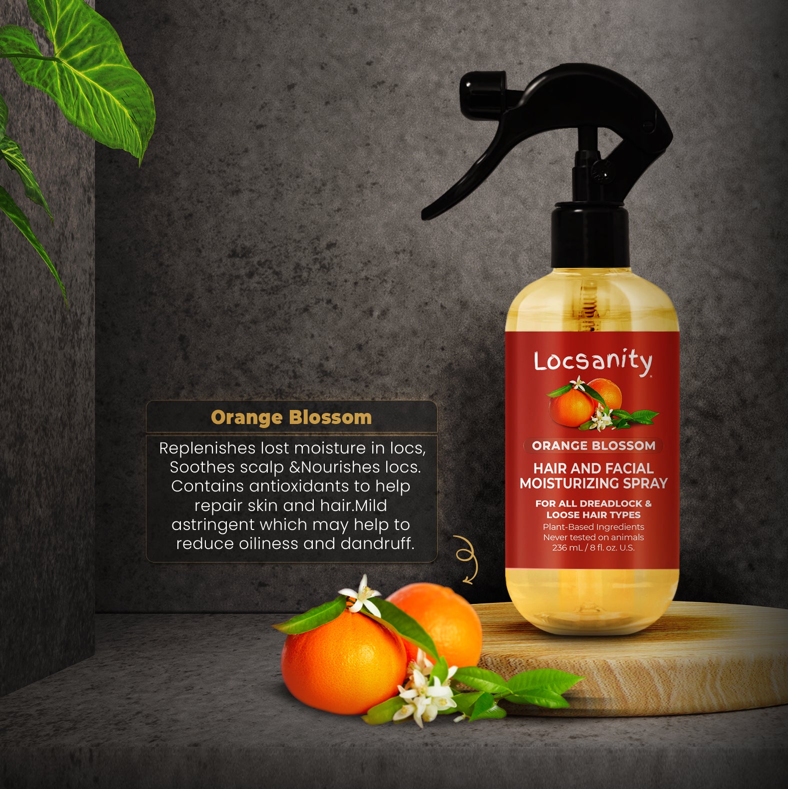 Locsanity Pure Orange Blossom Hair and Facial Daily Moisturizing Refre