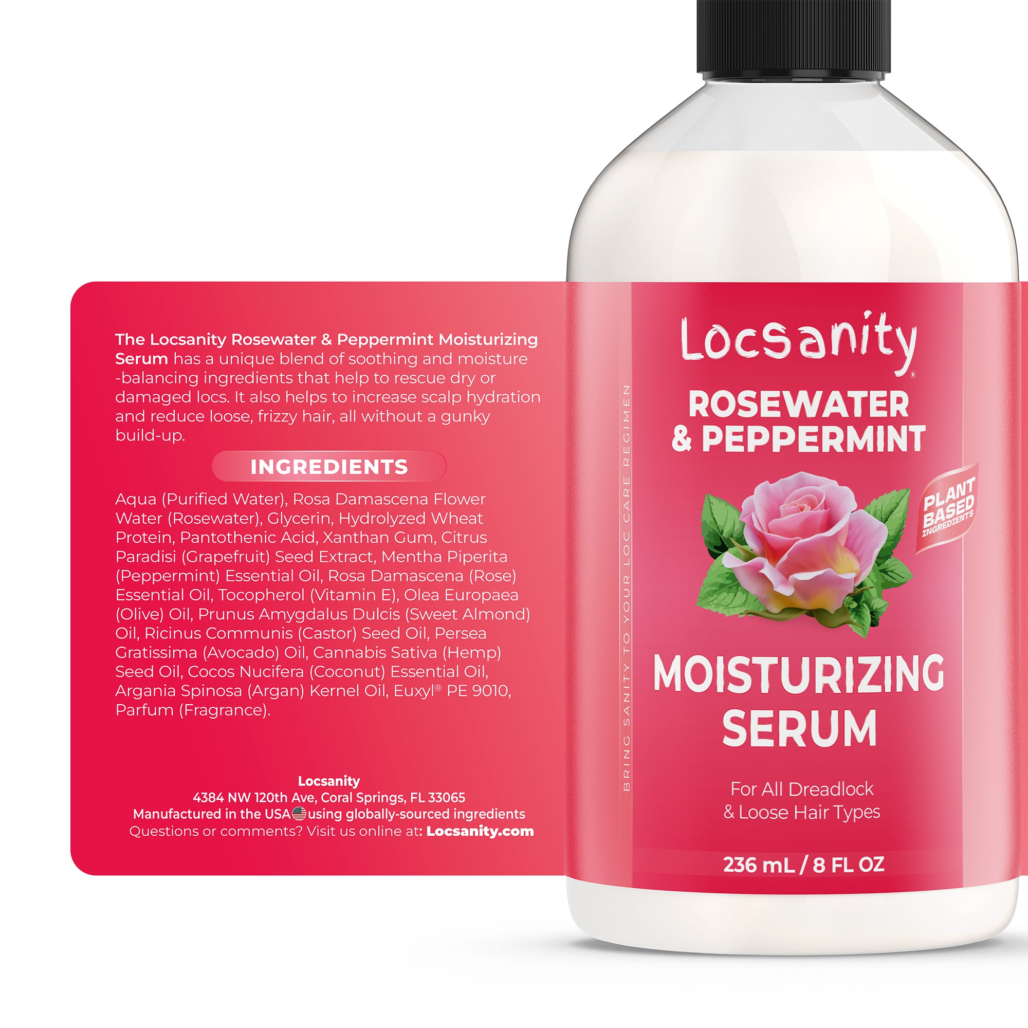 Rosewater Peppermint Deep Moisturizing and Nourishing Serum – Locsanity