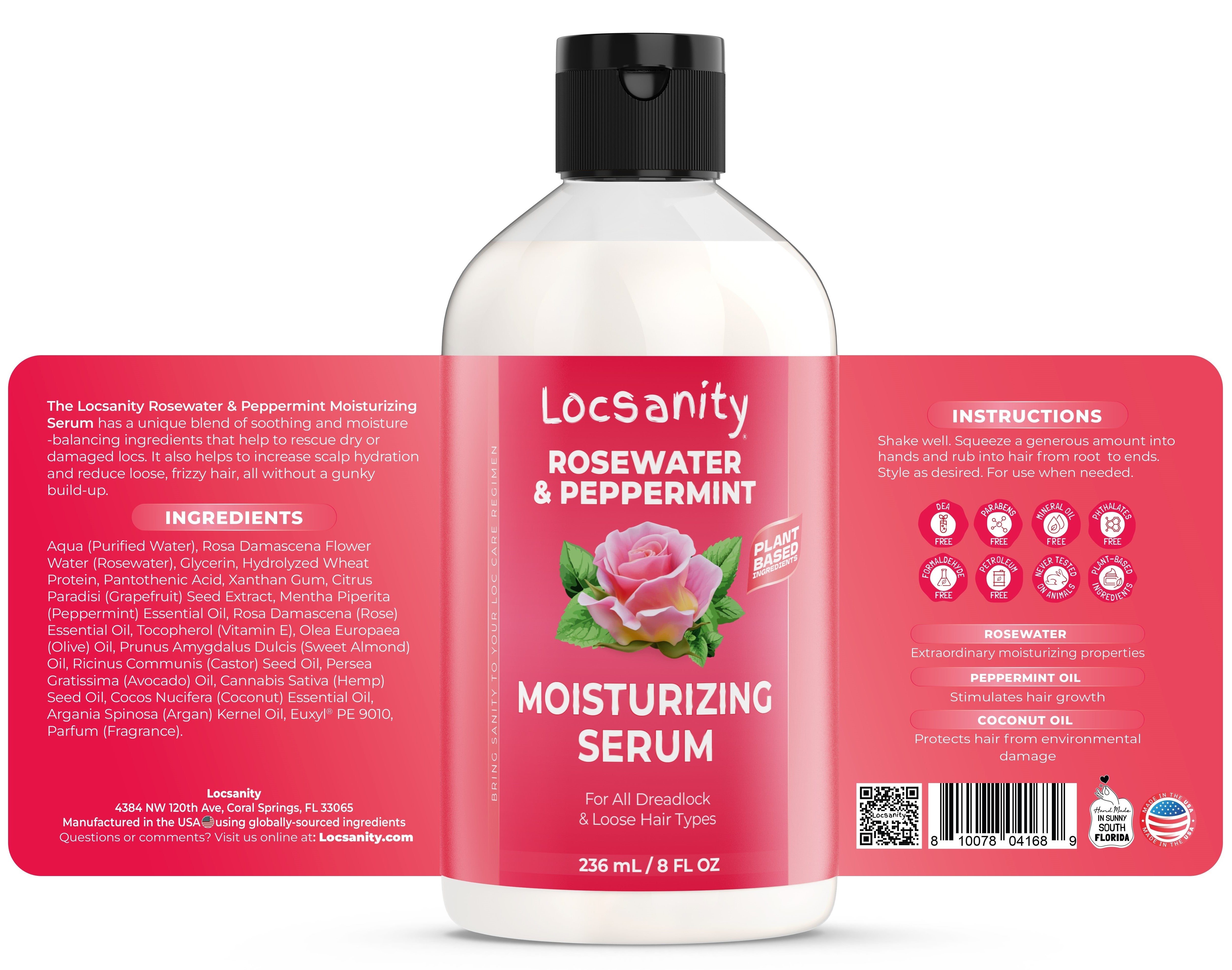 Rosewater Peppermint Deep Moisturizing and Nourishing Serum – Locsanity