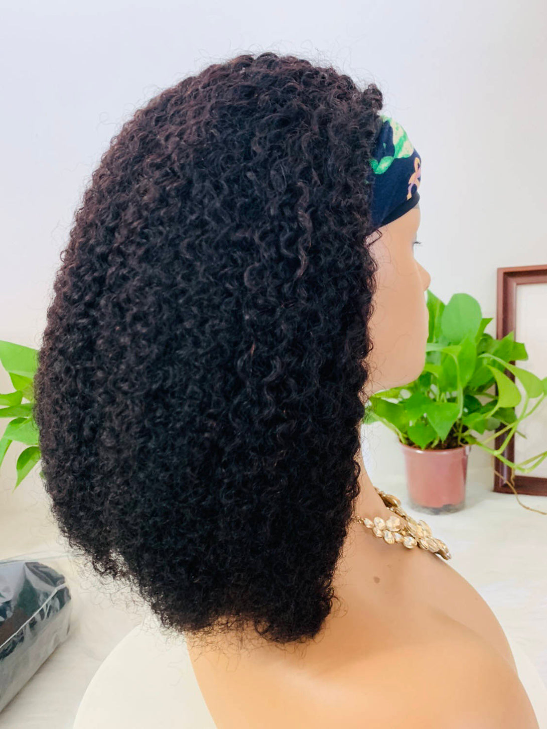 Afro Kinky 4B/4C 100% Human Hair Headband Wig - 14" and 16" Available ...
