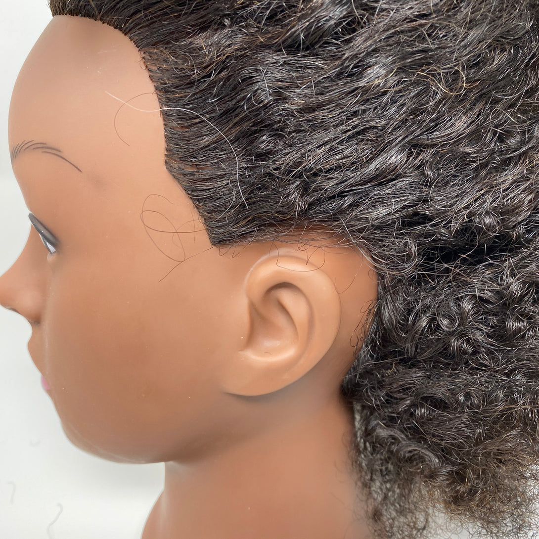 Afro Kinky Training Mannequin Head 100% Human Hair 6" – Locsanity