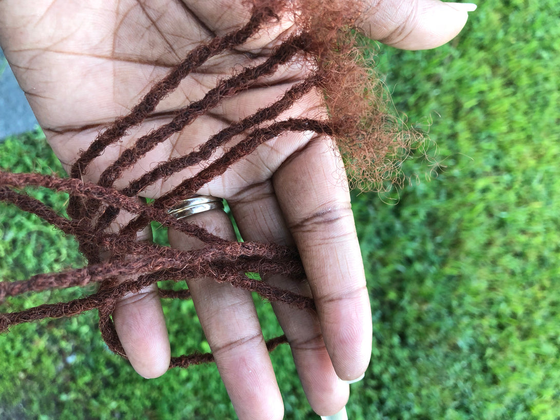 100% Human Hair Dreadlocks Handmade - Sisterlock, Medium, Large Single ...